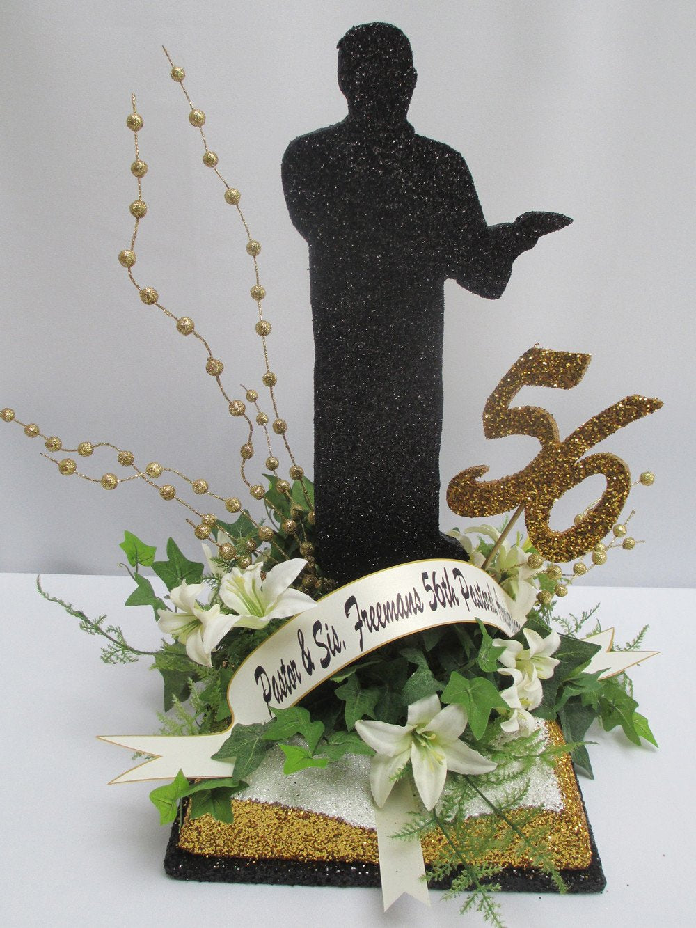 Religious Themed Styrofoam and Silk Centerpiece – Designs by Ginny
