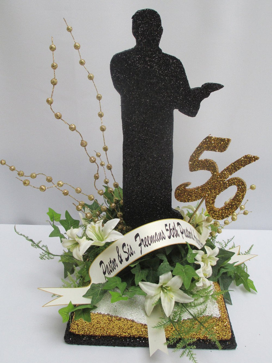 Religious Themed Styrofoam and Silk Centerpiece – Designs by Ginny