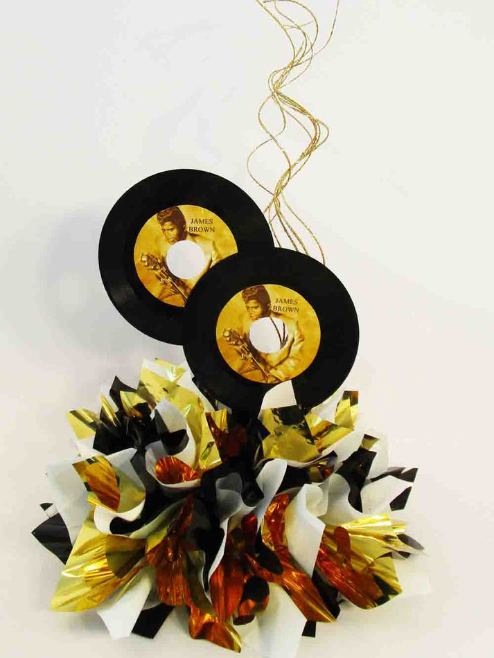 Customized 45 records, with Metallic Tissue Base – Designs by Ginny
