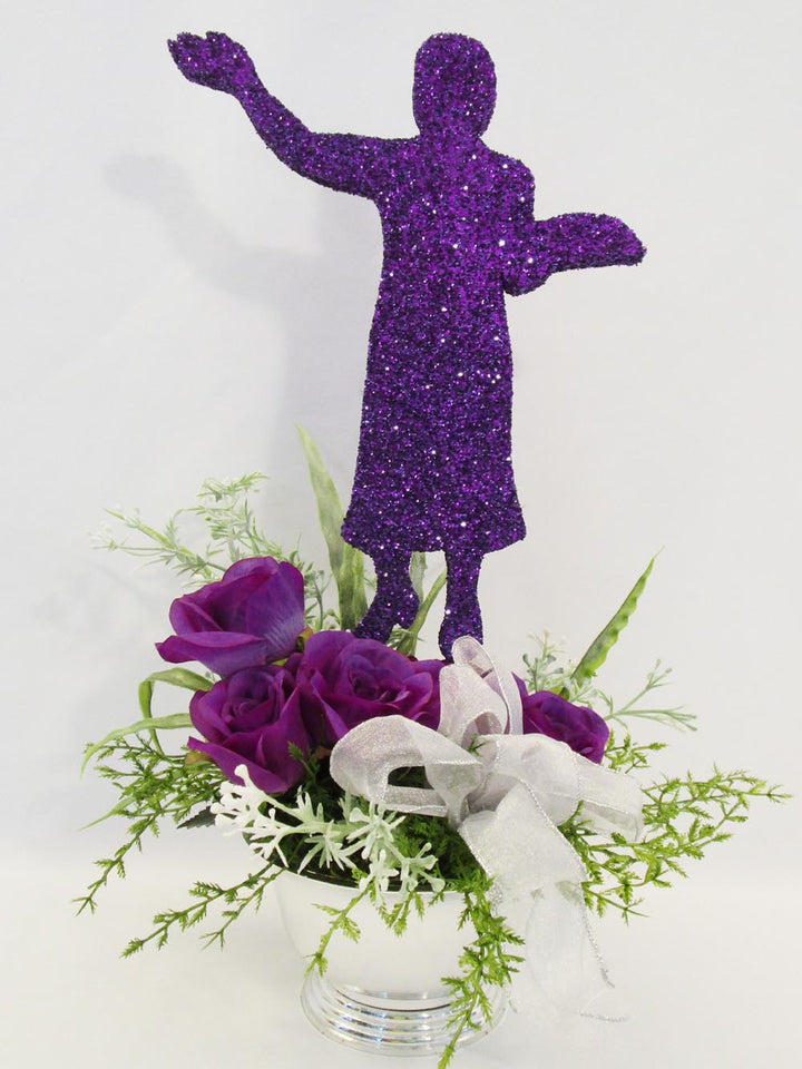 Religious Themed Styrofoam and Silk Centerpiece – Designs by Ginny