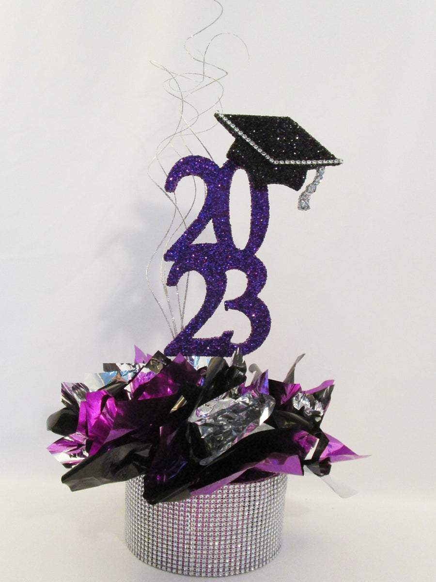 2023 Graduation Centerpiece on Rhinestone base – Designs by Ginny