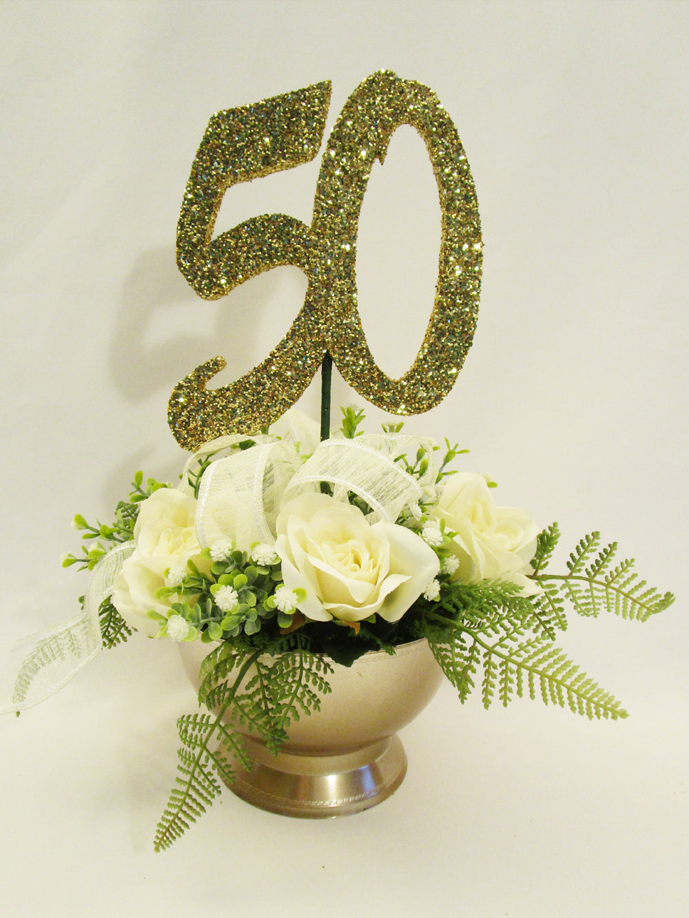 50th Anniversary Centerpiece – Designs by Ginny