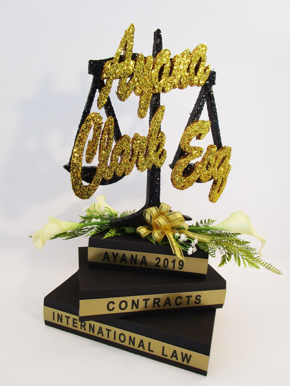 Faux Stack of Books with Cover - Centerpiece Base – Designs by Ginny
