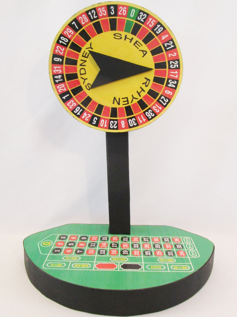 Roulette Wheel Centerpiece – Designs by Ginny