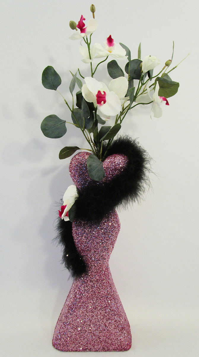 Clearance Styrofoam Body Form with Orchids Centerpiece – Designs by Ginny