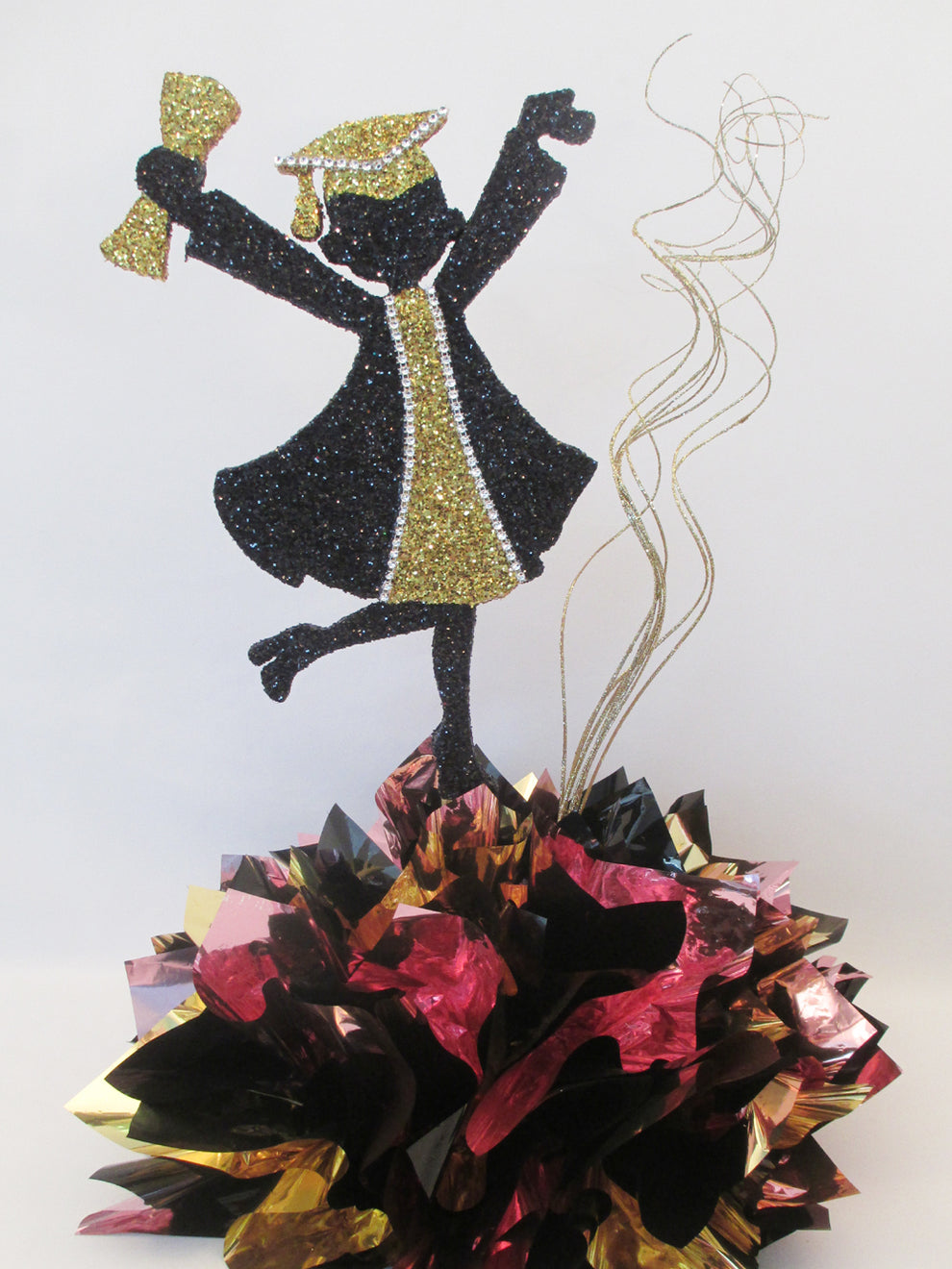 Grad Girl Styrofoam Cutout for Graduation Centerpieces – Designs by Ginny