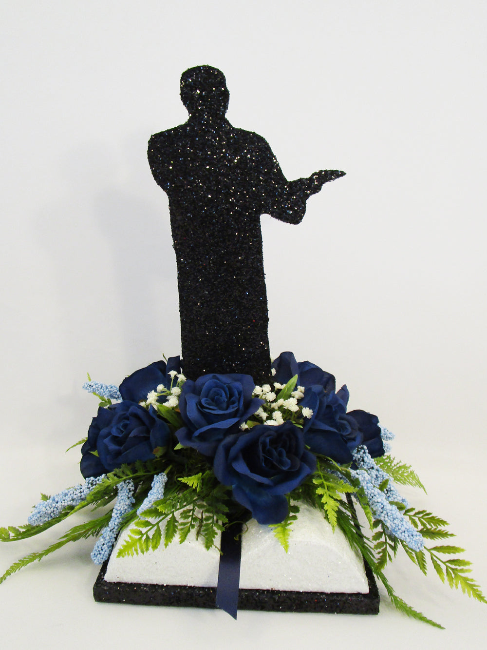 Pastor on bible floral centerpiece – Designs by Ginny