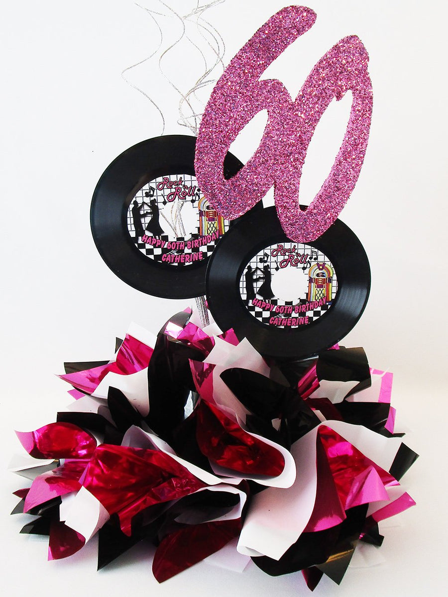 Customized 45 records, with Metallic Tissue Base & Number centerpiece ...