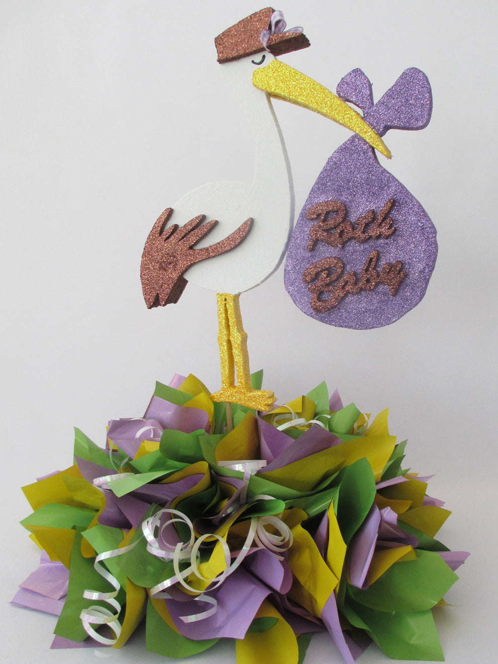 Styrofoam Stork Centerpiece – Designs by Ginny