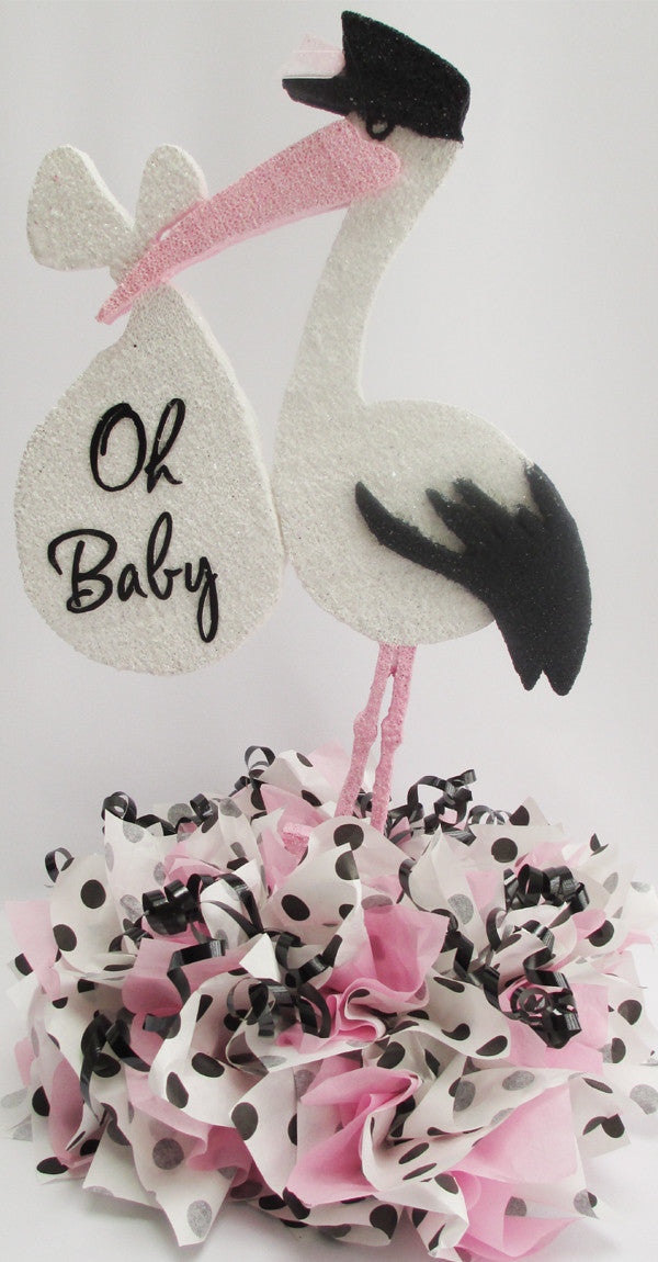 Styrofoam Stork Centerpiece – Designs by Ginny